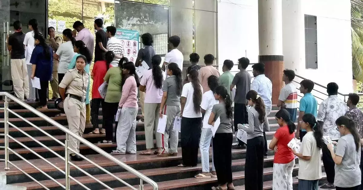 Over 20 lakh appear for NEET re-test amid tight security after paper ...