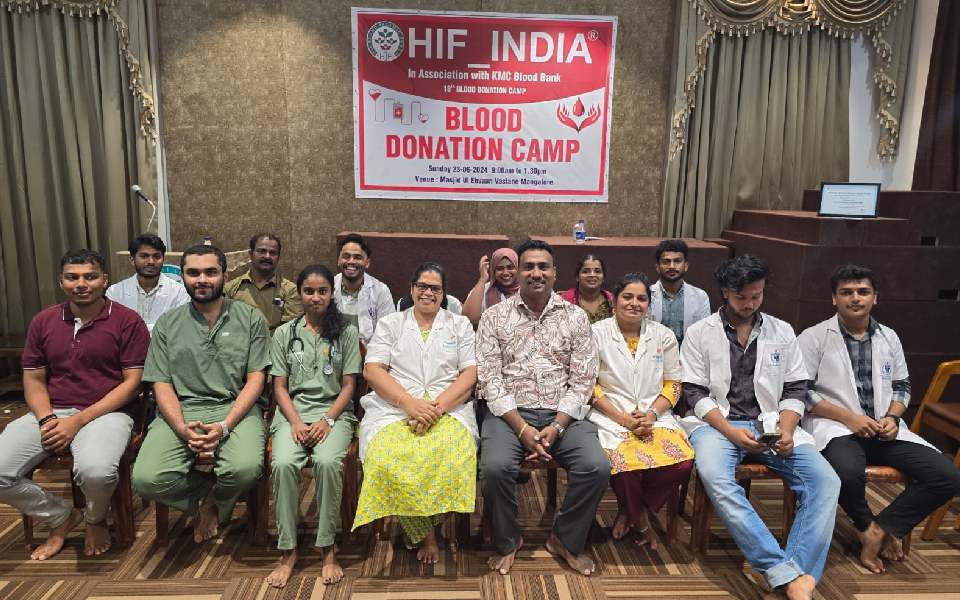 HIF collects 187 units of blood in its blood donation camp